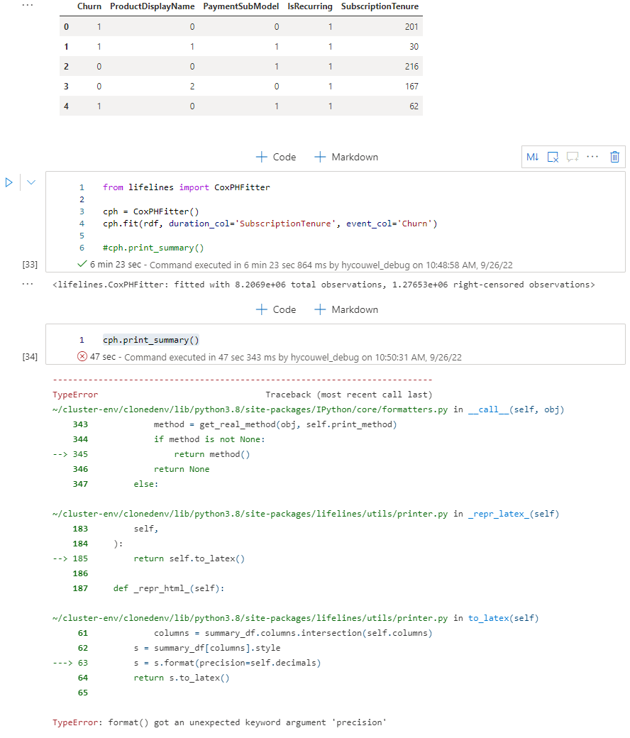 Can't use print_summary() in CoxPHFitter · Issue #1465 · CamDavidsonPilon/lifelines · GitHub