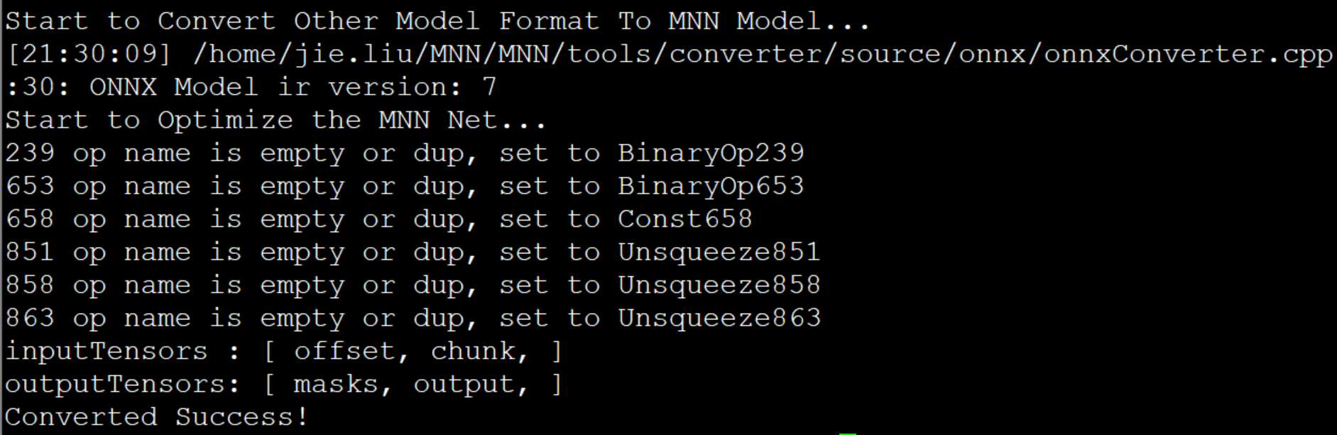 Convert model meet reshape error but Converted Sucess · Issue #1946 · alibaba/MNN · GitHub