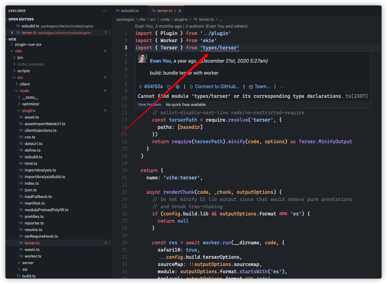 Types Error · Issue 6091 · Vitejsvite · Github