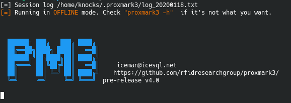 PM3 prompt doesn't appear · Issue #528 · RfidResearchGroup/proxmark3 · GitHub
