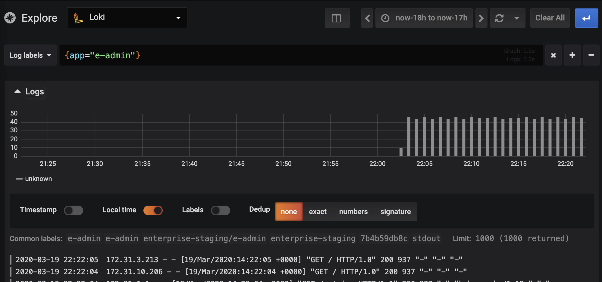 Loki Can Not Find Logs Before The Moment When Pod Updated · Issue 1827 · Grafanaloki · Github