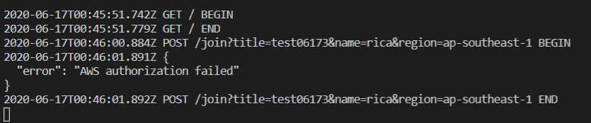 Demo Meeting App: AWS Authorization Failed · Issue #487 · aws/amazon-chime-sdk-js · GitHub
