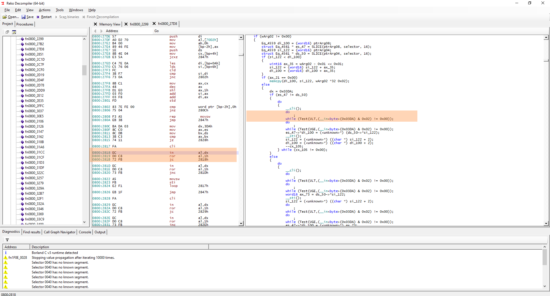 Attempting to decompile DOS Commander Keen 4 · Issue #1287 · uxmal/reko ...