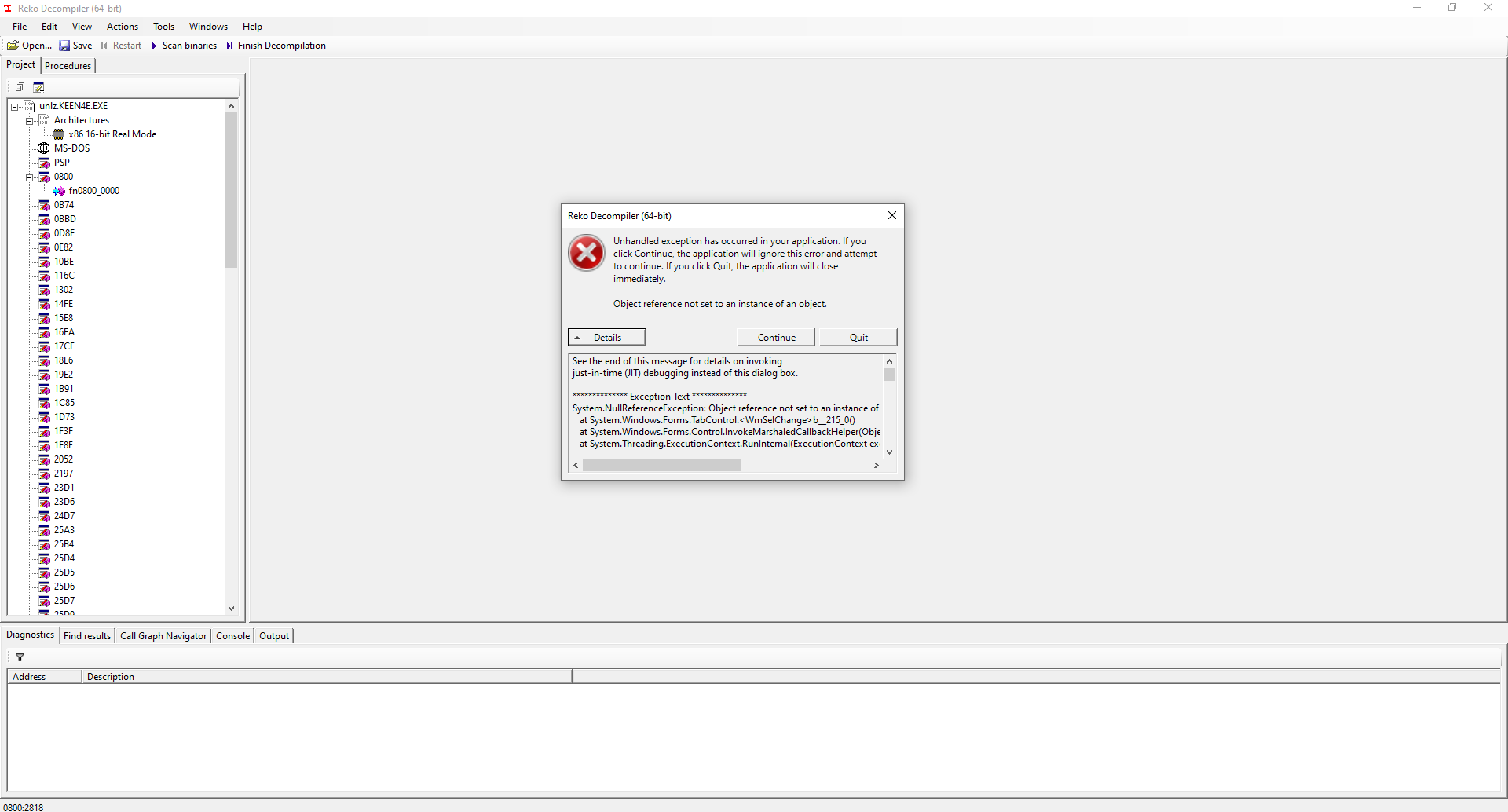 Attempting to decompile DOS Commander Keen 4 · Issue #1287 · uxmal/reko · GitHub