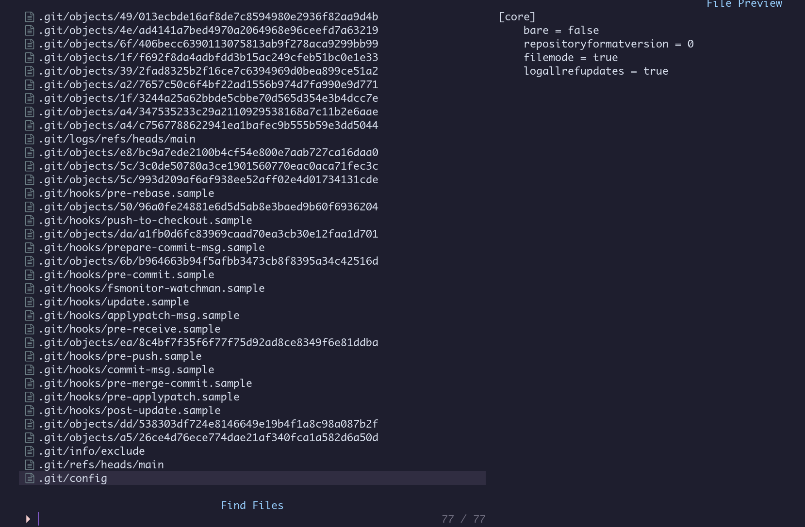 文件搜索会搜到.git 文件下 · Issue #218 · ayamir/nvimdots · GitHub