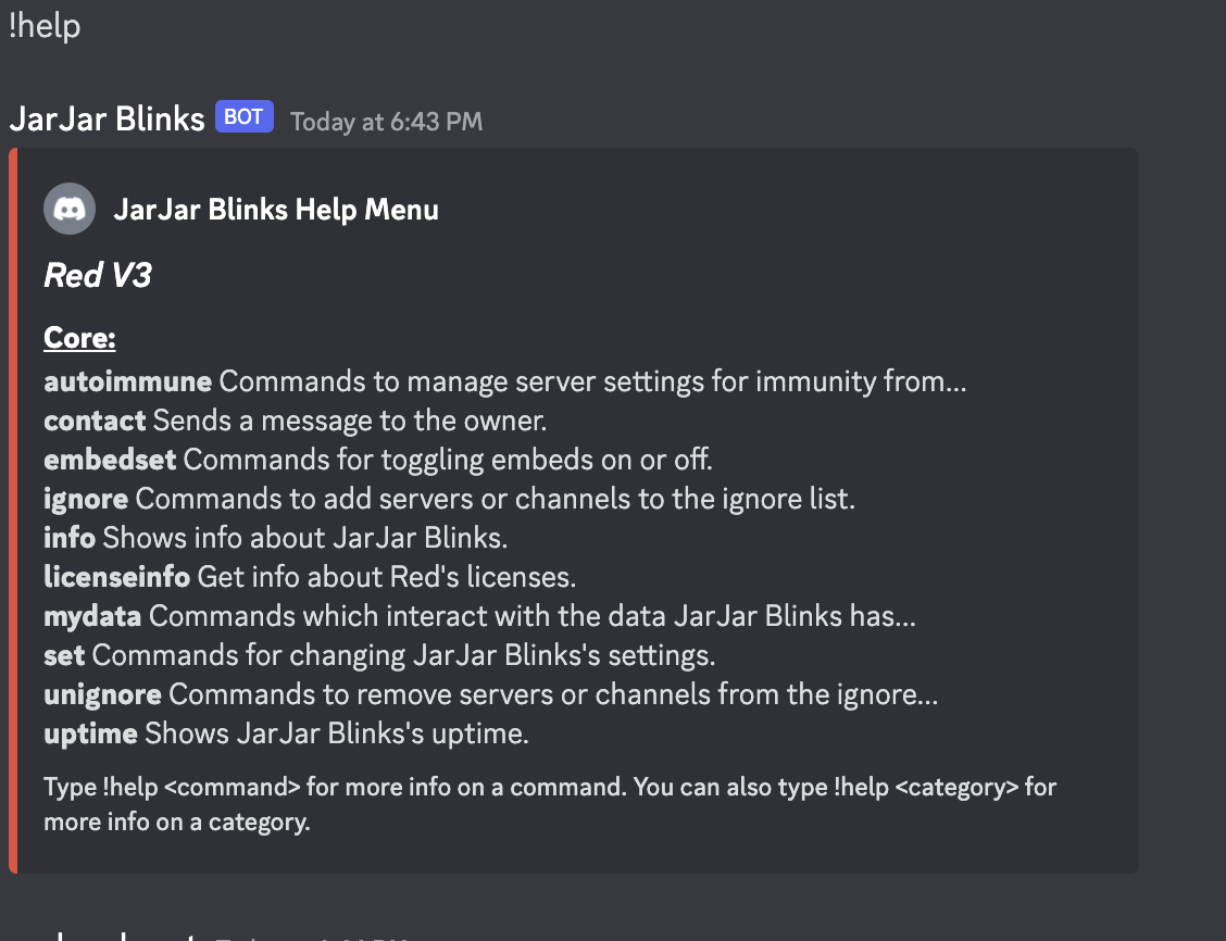 MacOS install V3 - missing core commands · Issue #5988 · Cog-Creators/Red-DiscordBot · GitHub