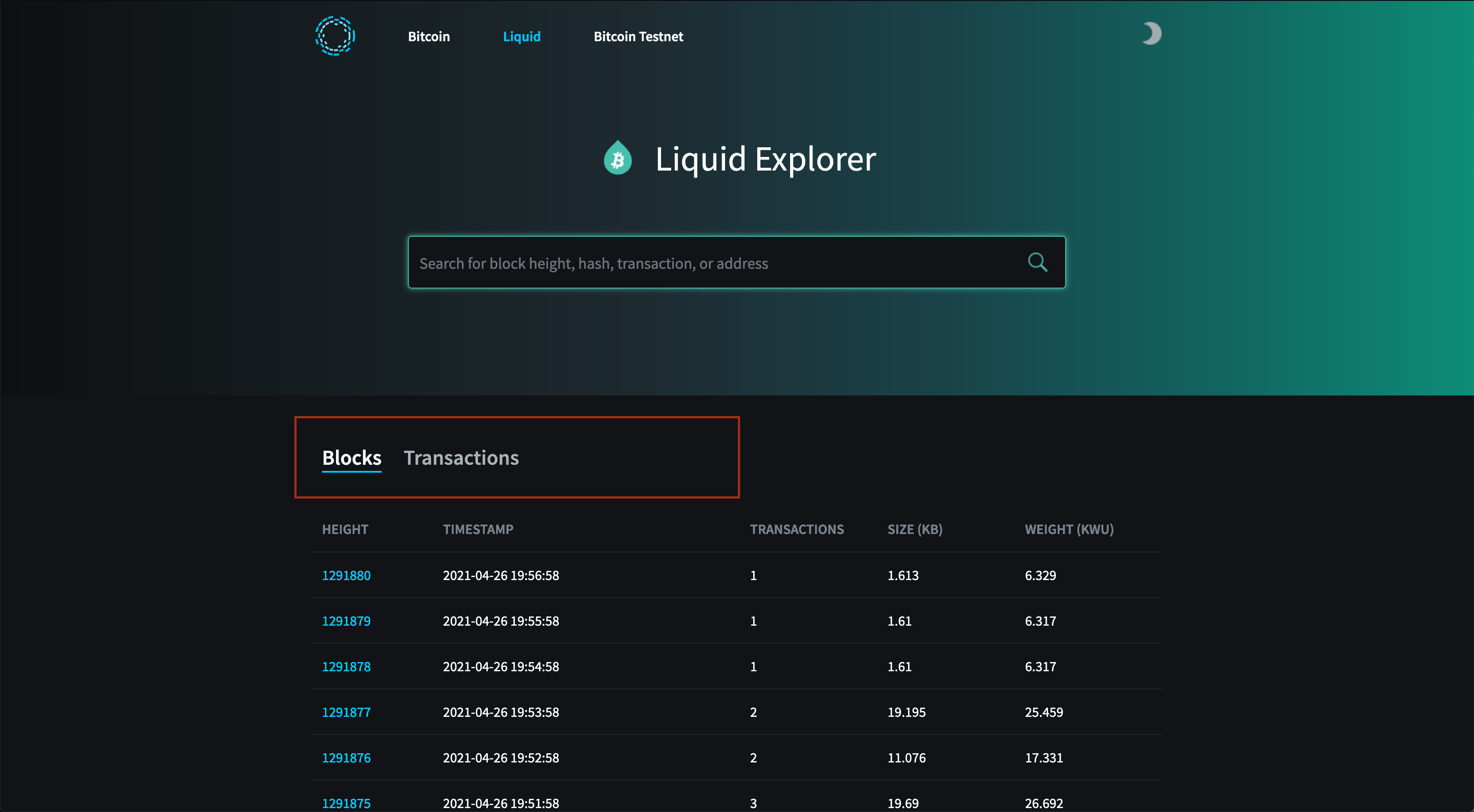 Feature Request: Expose 'Assets' section on Liquid's landing page · Issue #310 · Blockstream ...