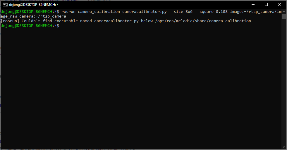 Rosrun Does Not Work With Camera Calibration · Issue 53 · Ms Iotrosonwindows · Github