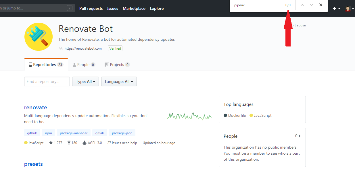 Add python and pipenv binaries to Dockerfile · Issue #3152 · renovatebot/renovate · GitHub