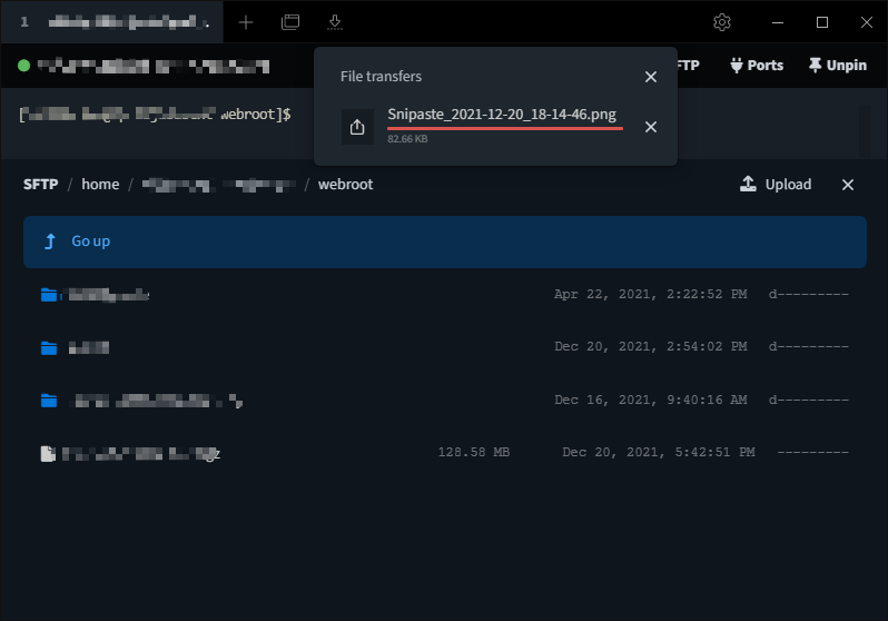 SFTP notification · Issue #5234 · Eugeny/tabby · GitHub