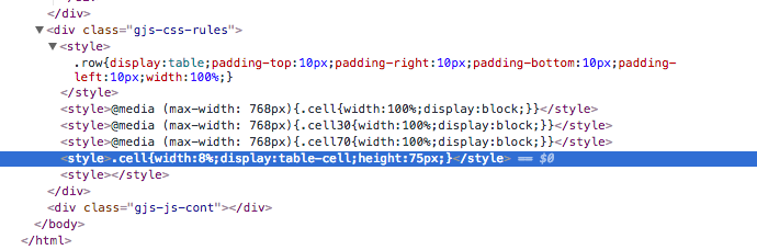 [BUG] Media query rules are overridden by class rules in canvas · Issue ...