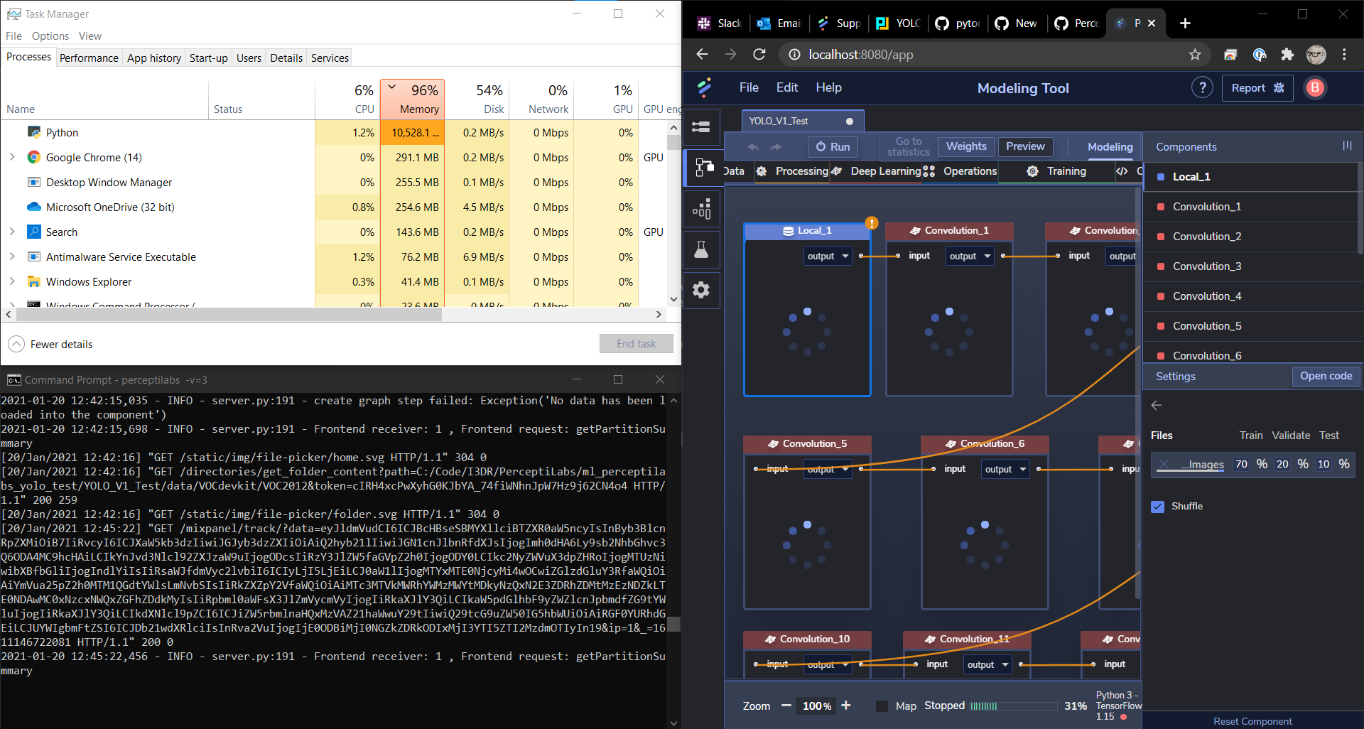 Very large memory usage when loading a large dataset · Issue #79 · PerceptiLabs/PerceptiLabs ...