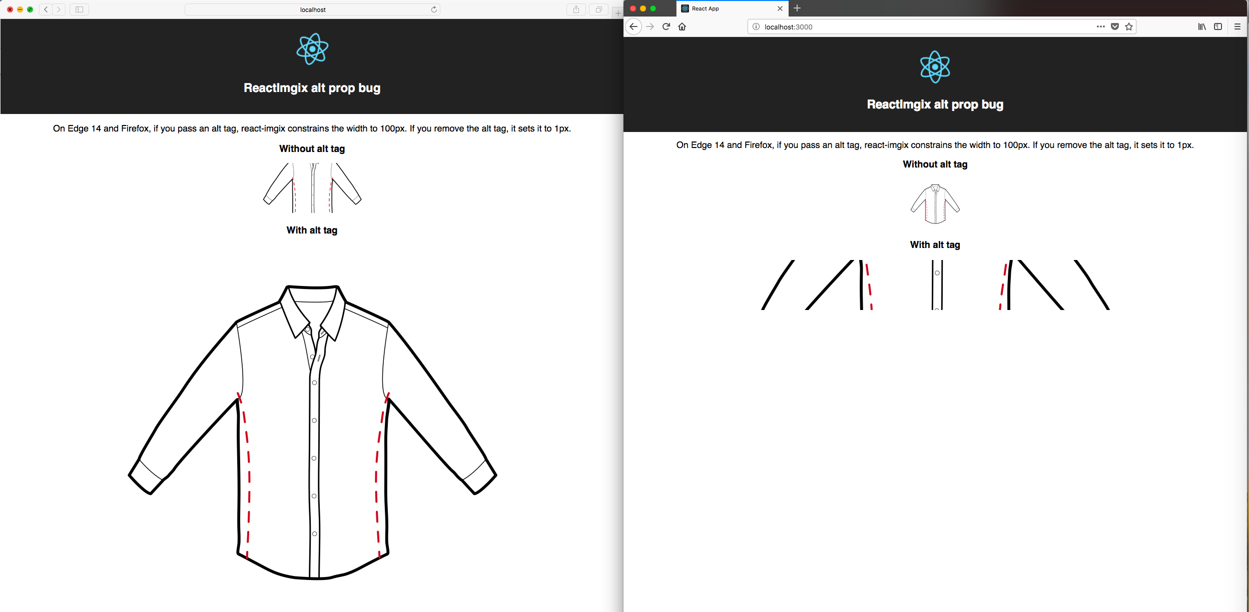 Adding an alt prop to imgProps loads a low res image · Issue #41 · imgix/react-imgix · GitHub
