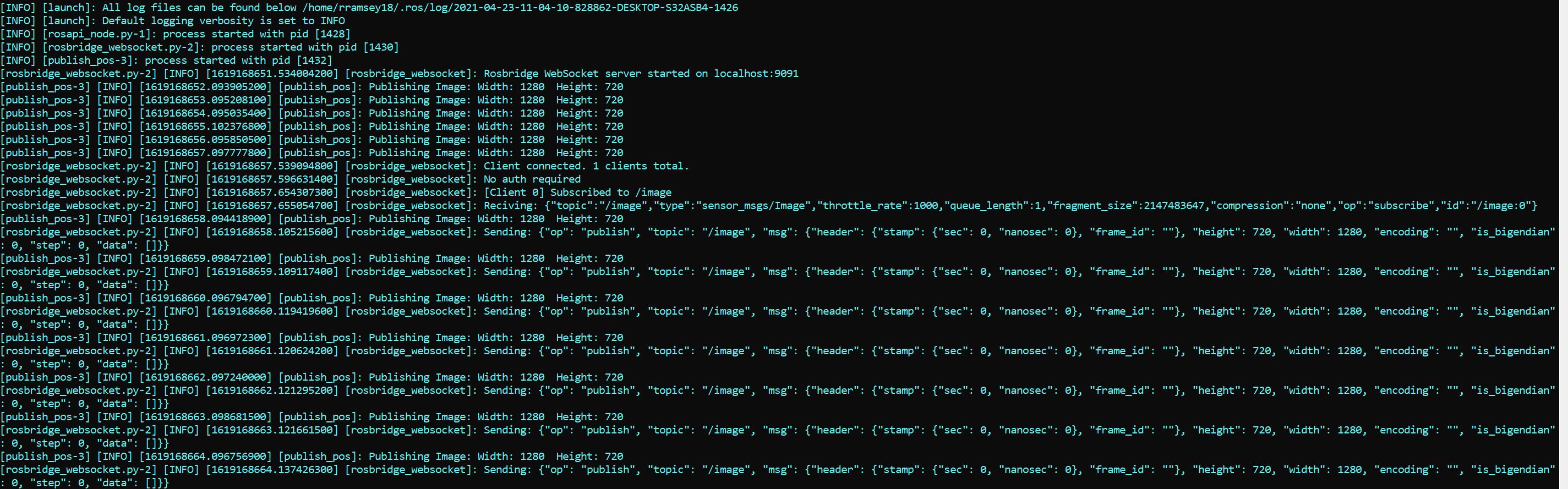 ROS Bridge Connecting but not messages being received · Issue #346 ...