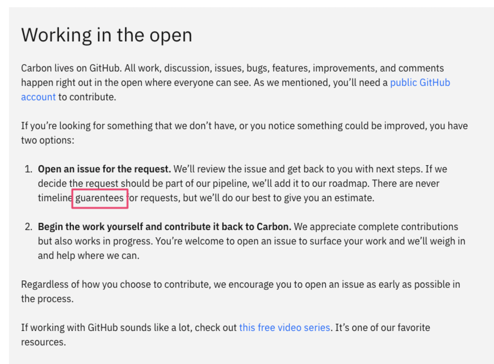 Spelling mistake · Issue #1846 · carbon-design-system/carbon-website-archive · GitHub