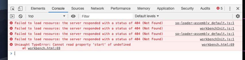 SPFx w React app not loading in Browser properly! When using Gulp Serve. · Issue #4583 ...