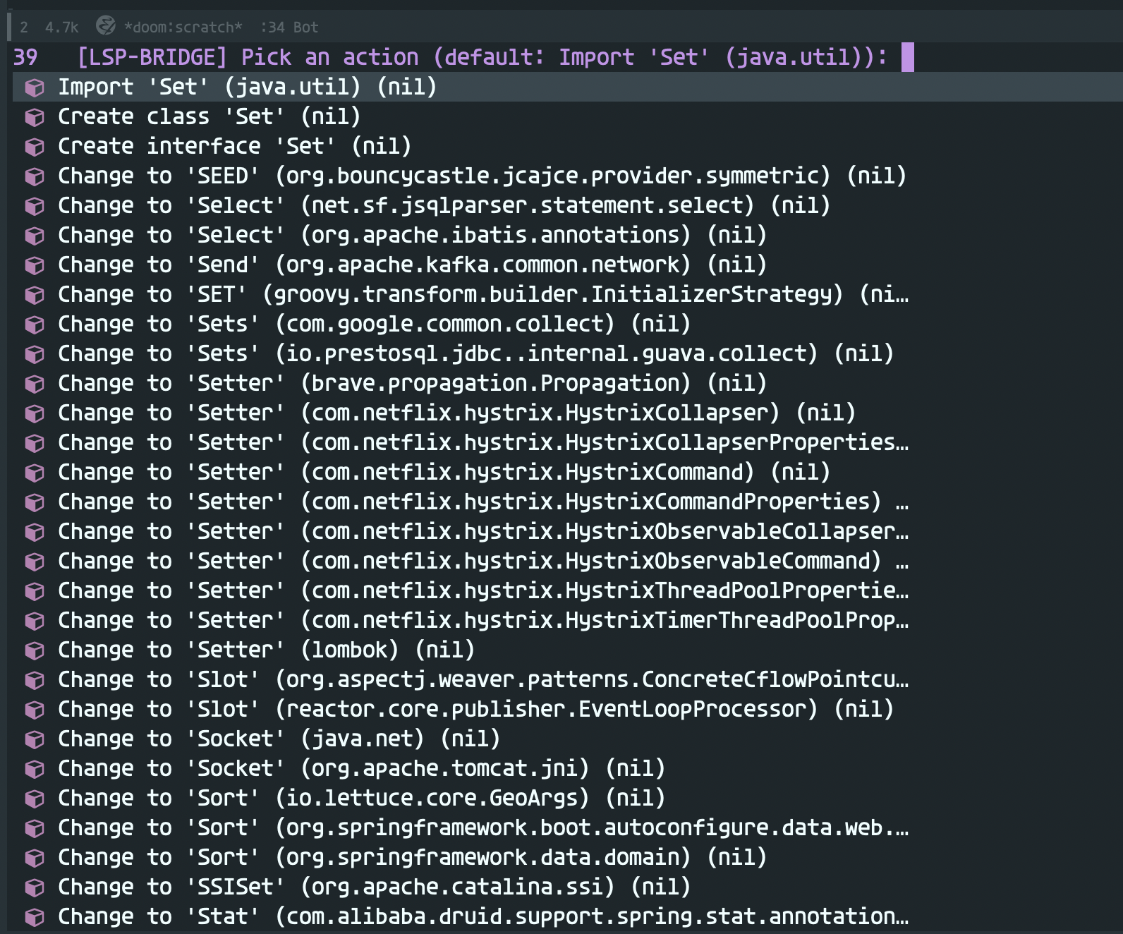 java 代码中执行 code action 错误 · Issue #252 · manateelazycat/lsp-bridge · GitHub