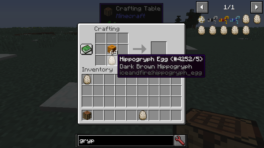 Only Black Hippogryph Egg Is Usable In Recipes · Issue 1258 · Alexmodguy Ice And Fire · Github