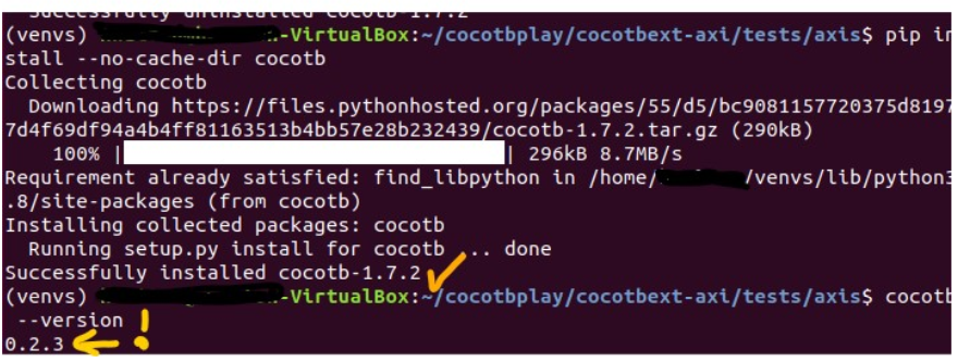 Version 1 7 2 Install Succeeds But Reports Version As 0 2 3 · Issue 3162 · Cocotb Cocotb · Github
