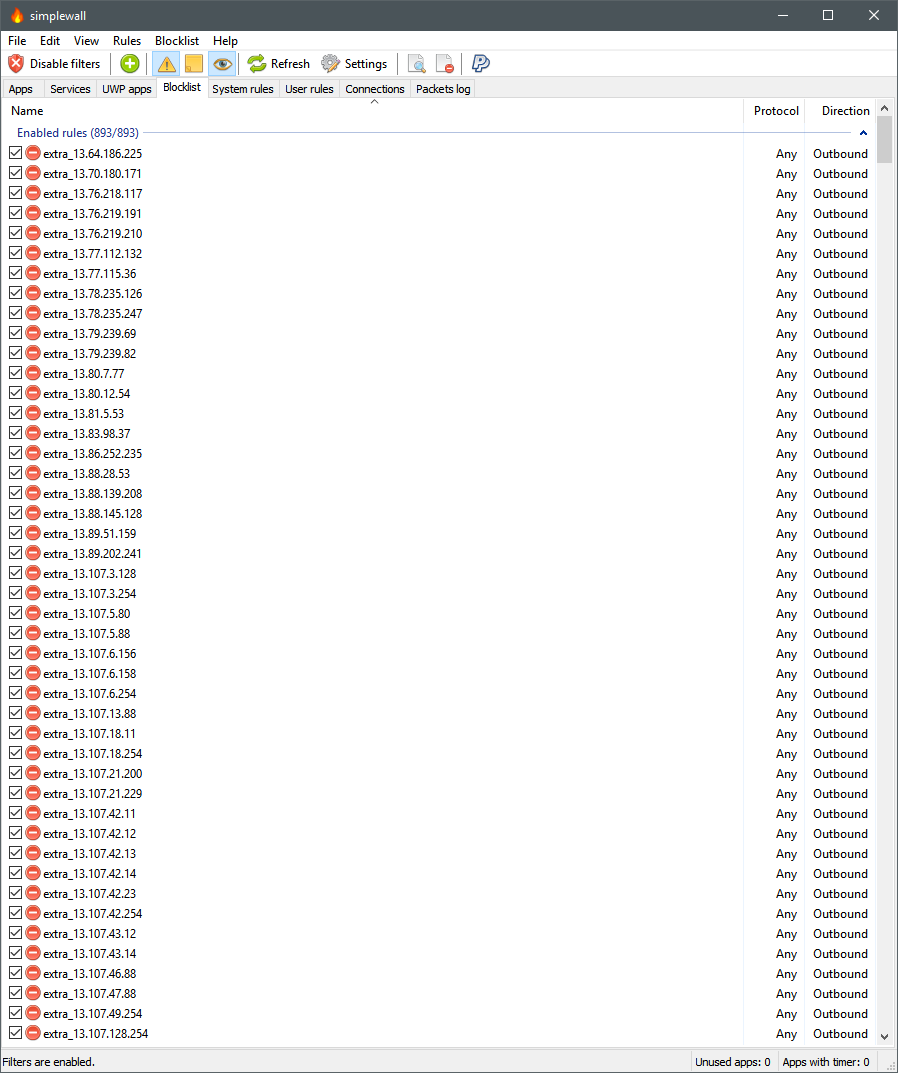 Rule window does not display rule length limitation. · Issue #867 · henrypp/simplewall · GitHub