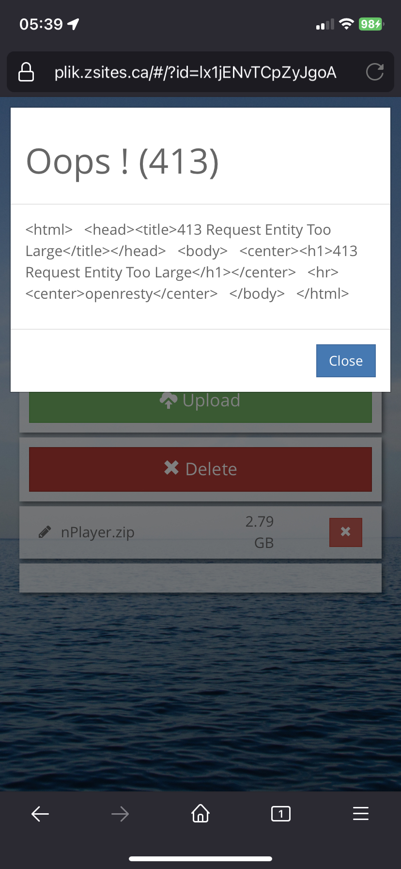 Request Entity Too Large When Trying To Upload A Large File. · Issue #2544 · NginxProxyManager ...