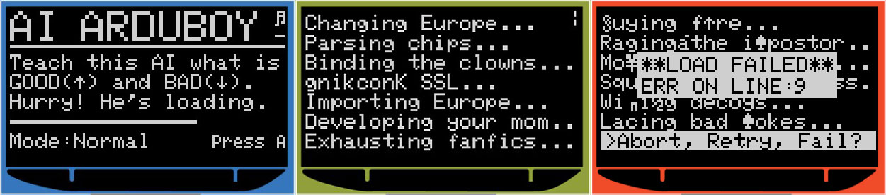 GitHub - Physics-Dude/AI_Arduboy: A dorky game for Arduboy handhelds.