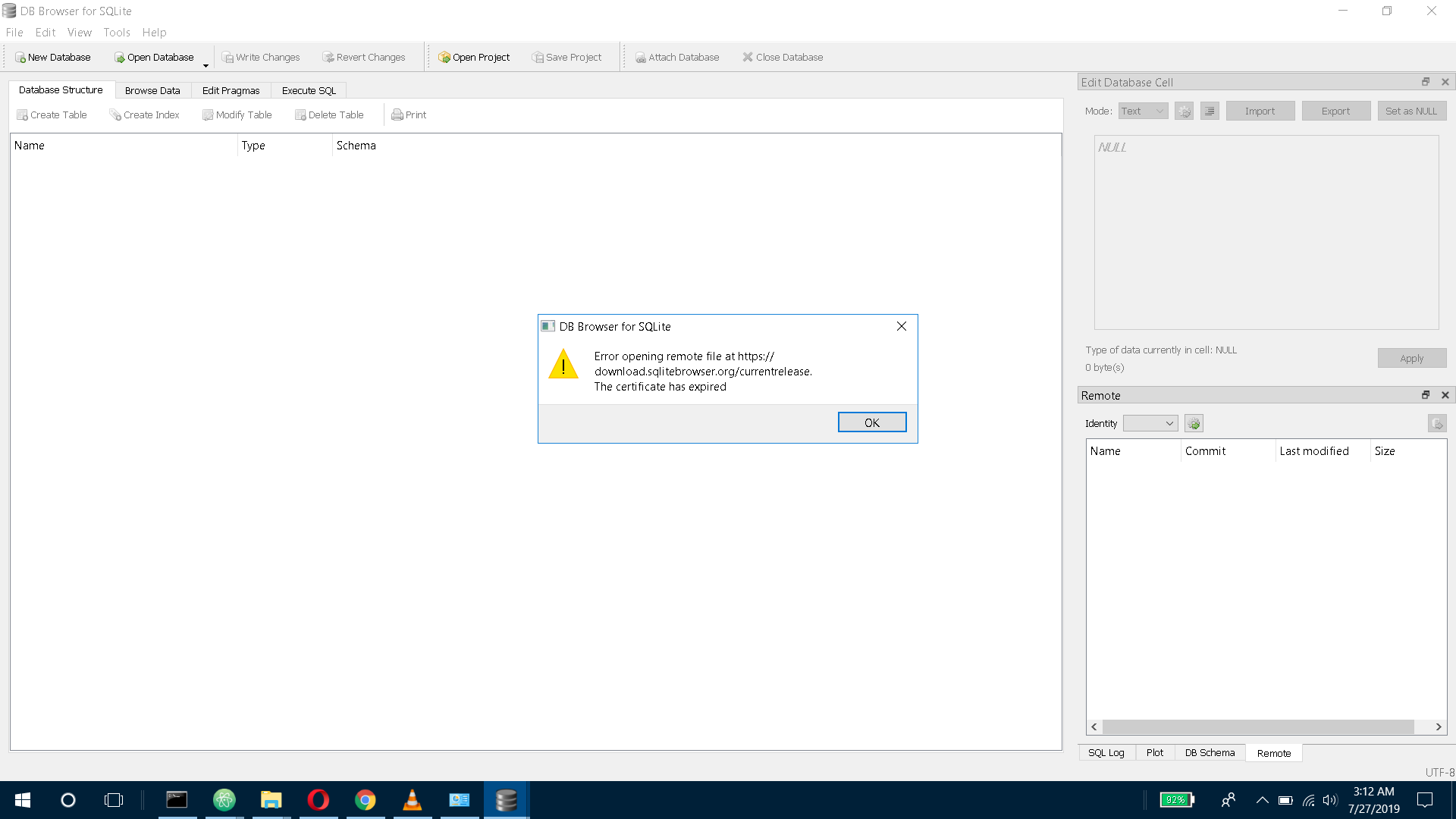 Certificate Has Expired Error · Issue 1945 · Sqlitebrowser Sqlitebrowser · Github