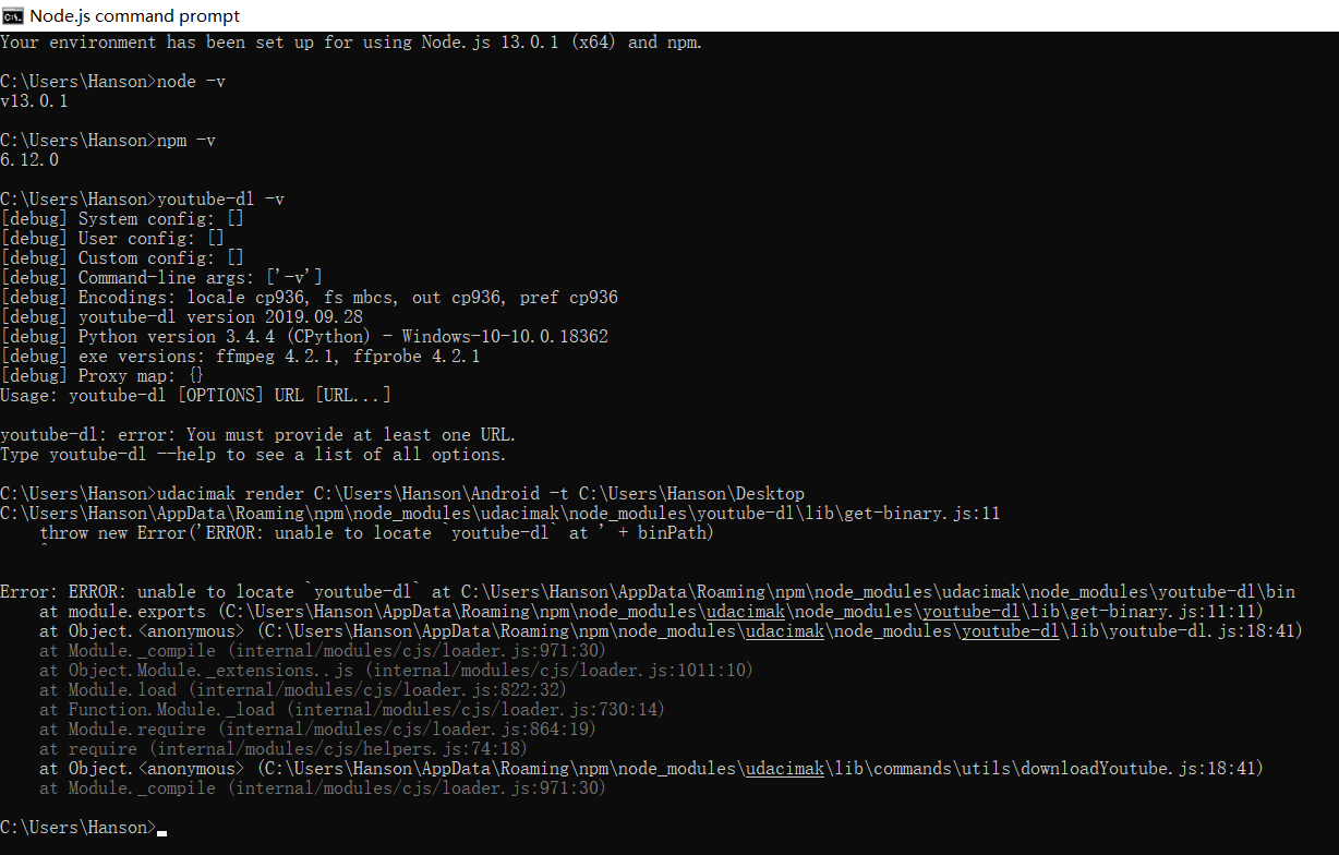 Unhandled Promise Rejection Error · Issue #59 · udacimak/udacimak · GitHub