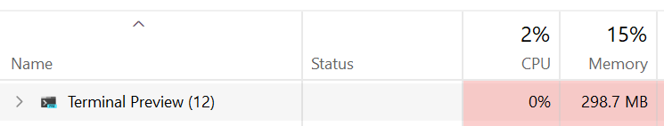 running batch files: memory consumption increases steadily · Issue #15136 · microsoft/terminal ...