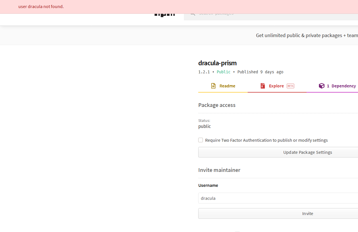 NPM Package · Issue #8 · dracula/prism · GitHub