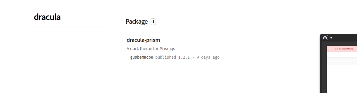 NPM Package · Issue #8 · dracula/prism · GitHub