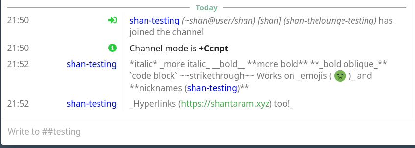 feature: Add client-side parsing of inline markdown by xyzshantaram · Pull Request #4725 ...