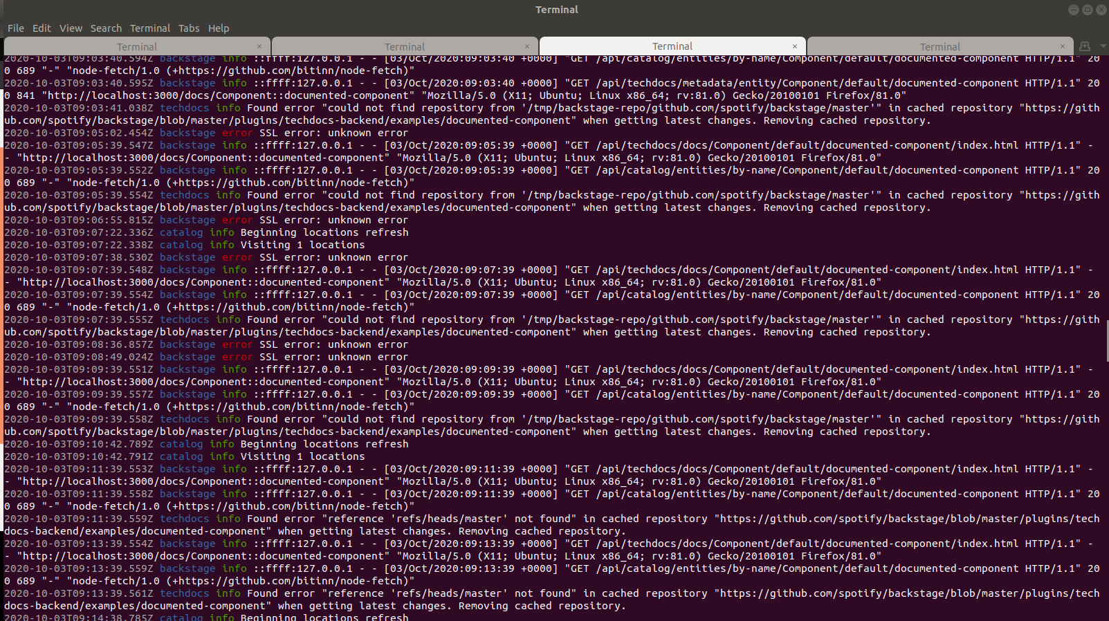TechDocs: Cannot view documented-component locally as Guest · Issue #2736 · backstage/backstage ...