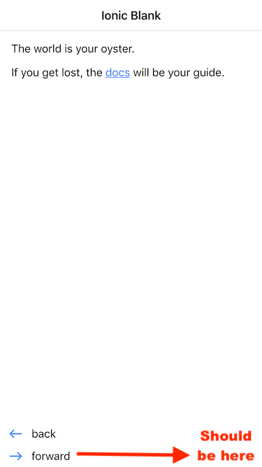 [Ionic 4] ion-footer slot="end" places content at the beginning of the following line · Issue ...