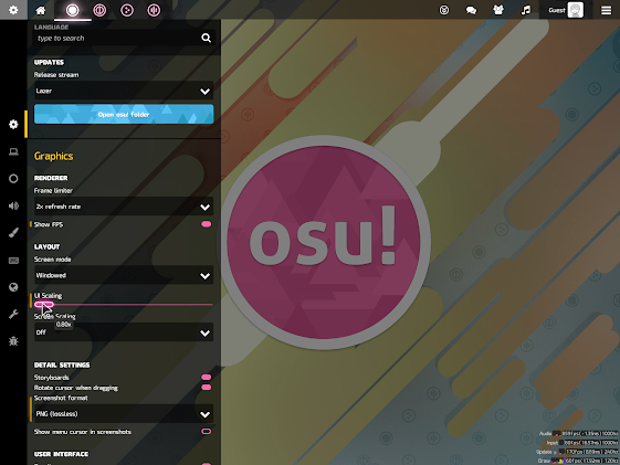 FPS Display doesn't scale when UI scale is changed · Issue #4141 · ppy ...
