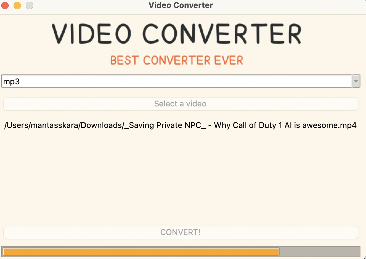 GitHub - MantsSk/VideoConverterTkinter: VideoConverter made with Tkinter