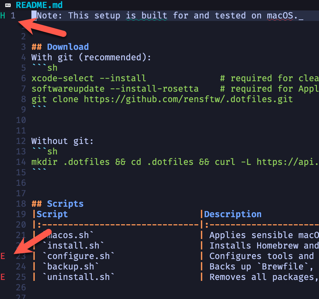 Show diagnostic icons in gutter · Issue #597 · nvimdev/lspsaga.nvim · GitHub