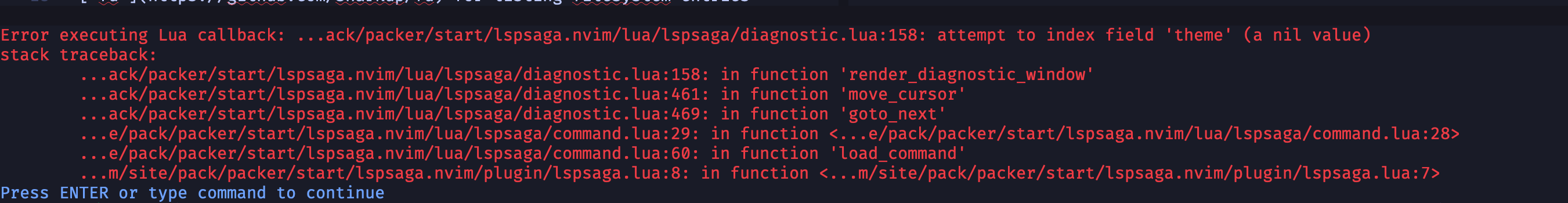 jump_next, jump_prev error · Issue #769 · nvimdev/lspsaga.nvim · GitHub