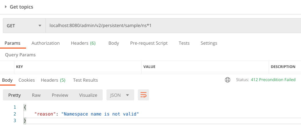 Pulsar 26 Get Persistent Tenant Namespace With Invalid Namespace 