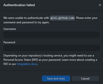 Cannot push to a Gist · Issue #13274 · desktop/desktop · GitHub