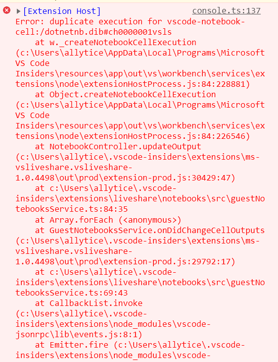 Not allowed more than one execution for a notebook cell · Issue #127884 · microsoft/vscode · GitHub
