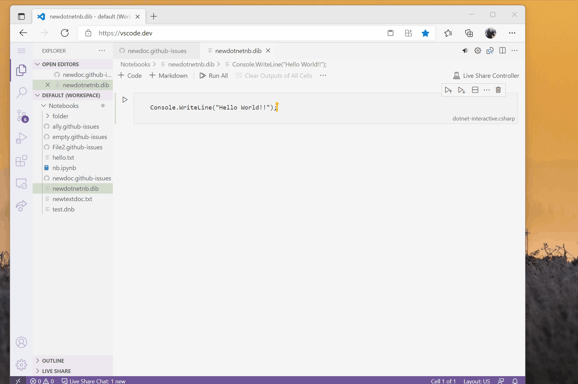 Vscode dev Cell Languages Not Working Properly Issue 143315