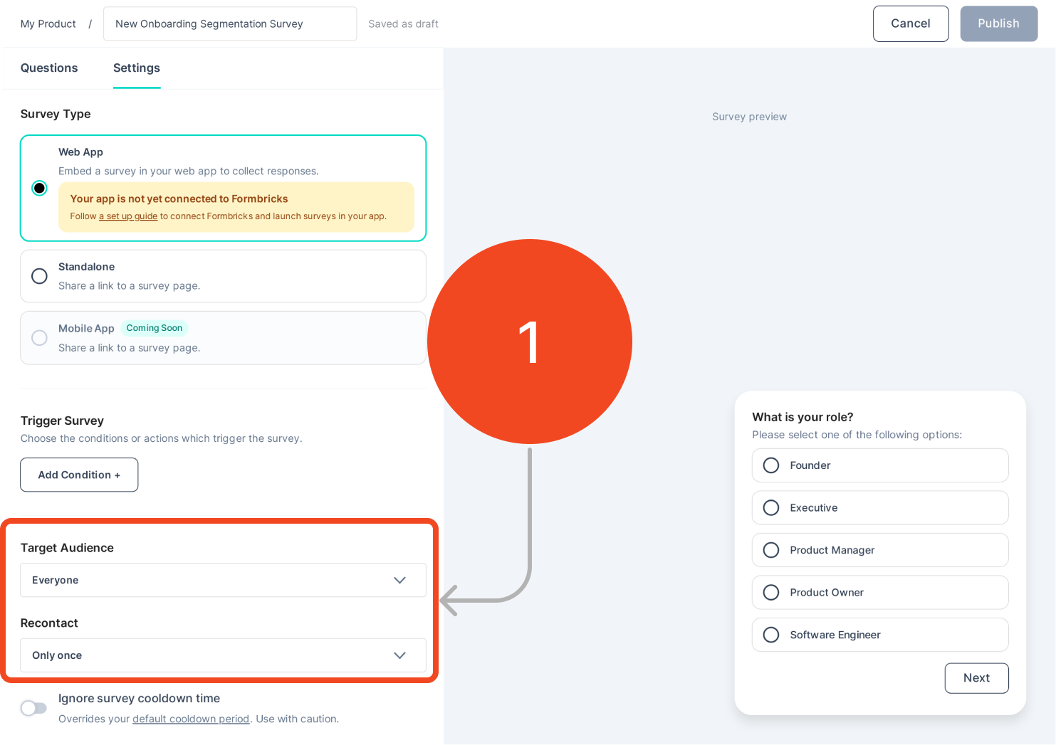 Survey Settings Revamp · Issue #13 · formbricks/design · GitHub