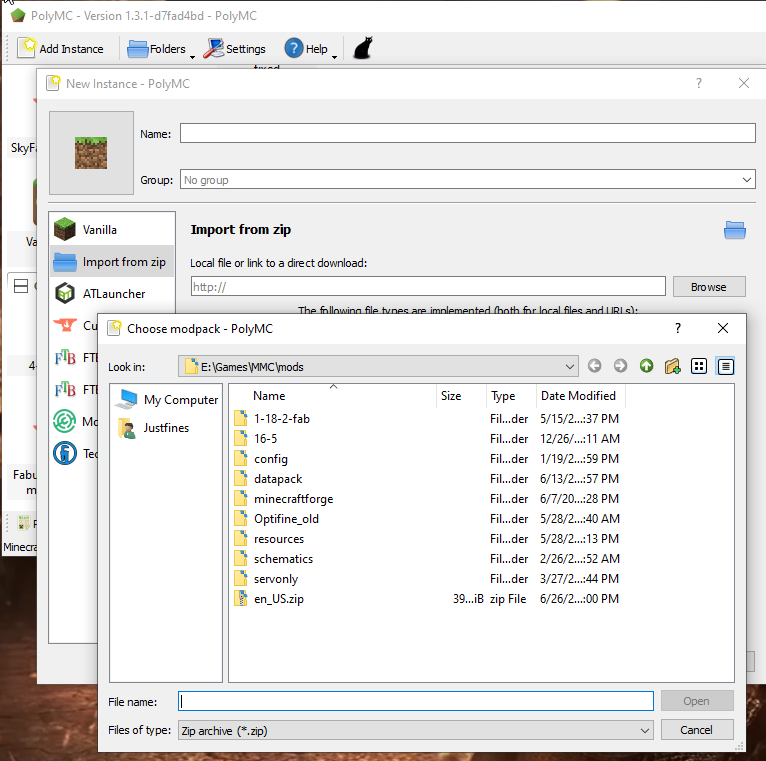 Utilize Native-style File selection in Windows · Issue #696 · PolyMC/PolyMC · GitHub