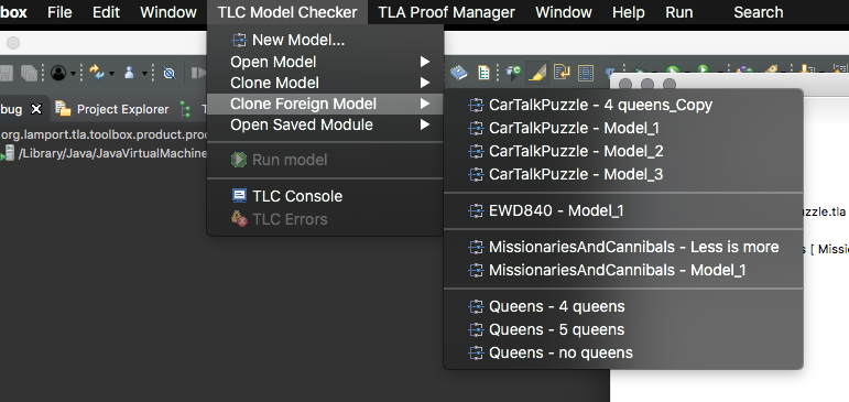 Clone models from foreign specs · Issue #211 · tlaplus/tlaplus · GitHub