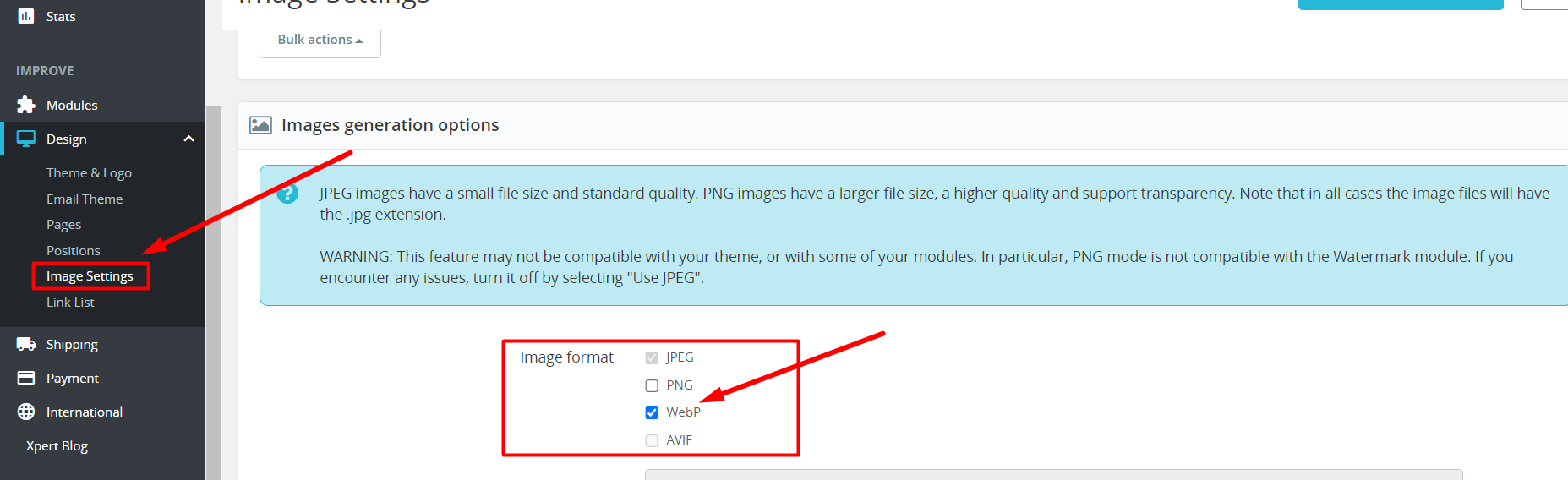 Image appers in not webp format when option "Use WebP for all images" is selected · Issue #31301 ...