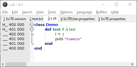 Code folding for Ruby 3 endless method definition · Issue #65 · ScintillaOrg/lexilla · GitHub