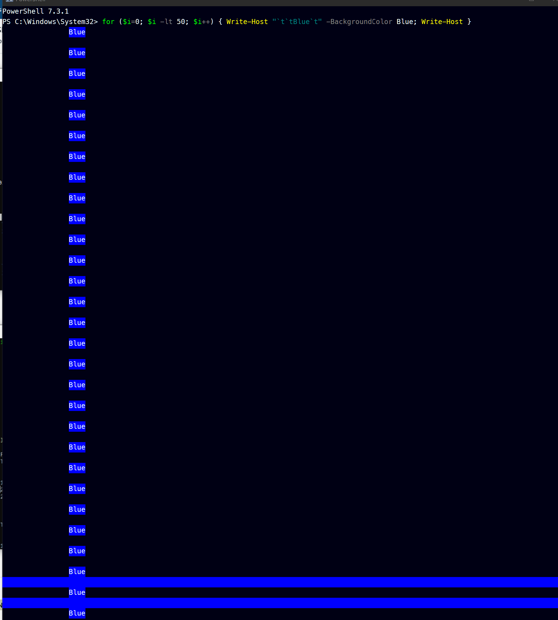 Powershell Draws Background Wrong To The End · Issue 18984 · Powershellpowershell · Github 