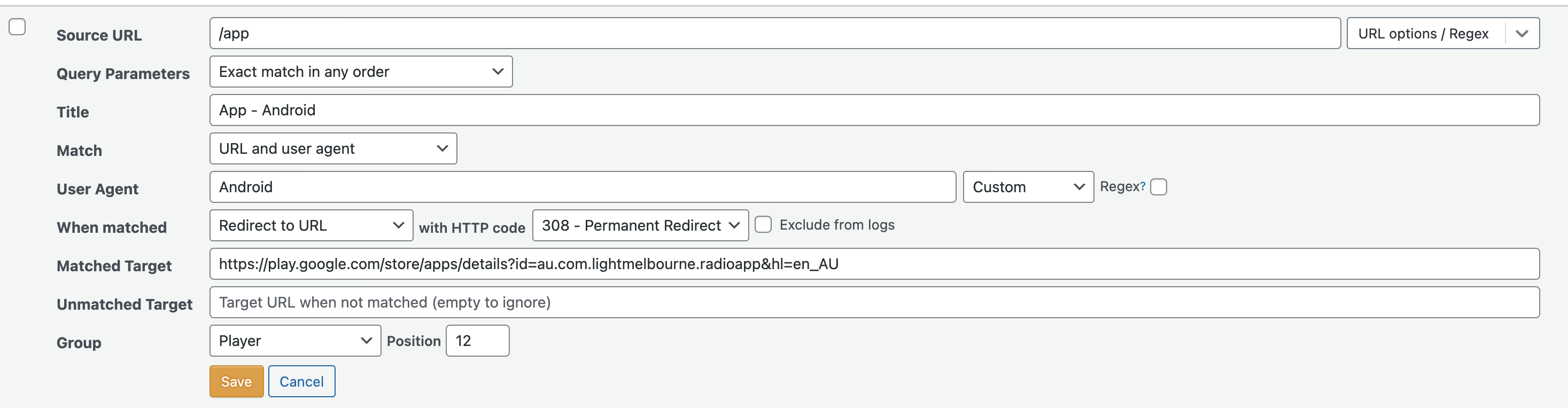 User Agent Redirect Failing · Issue #3058 · johngodley/redirection · GitHub